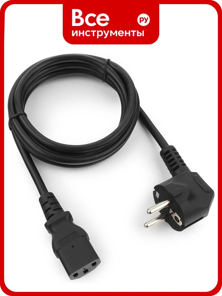 Шнур ПВС-АП Power Cube S22C13-250-10-5 черн 1,8м C13 3x1.00 10А, с заземлением,