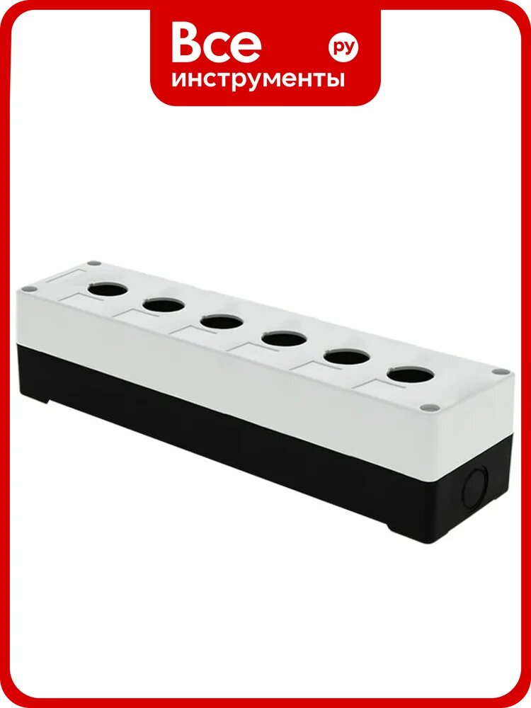Пластиковый корпус EKF КП106, 6 кнопок, белый cpb-106-w