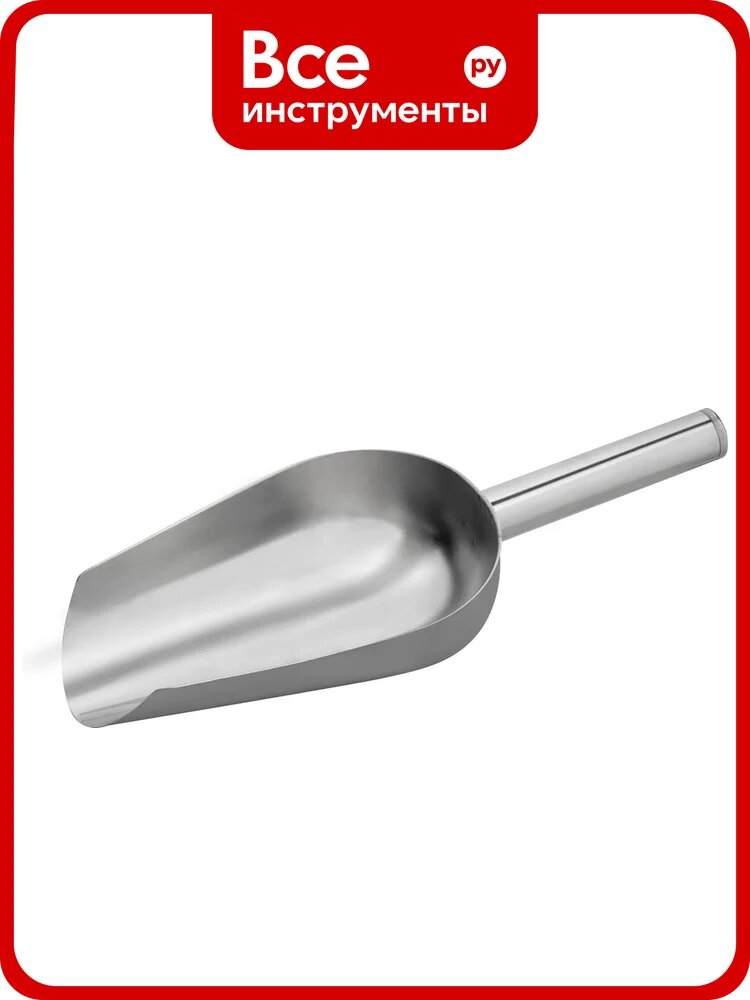 Совок для льда и сыпучих продуктов Mallony Domestico, 24x9,5 см, из нержавеющей стали 108950, нержавеющая сталь