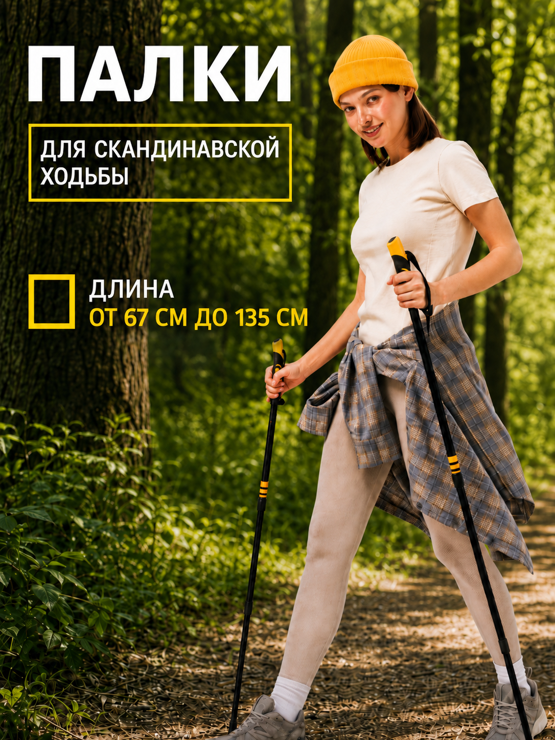 Палки для скандинавской ходьбы National Geographic Anti Shock Walking Poles