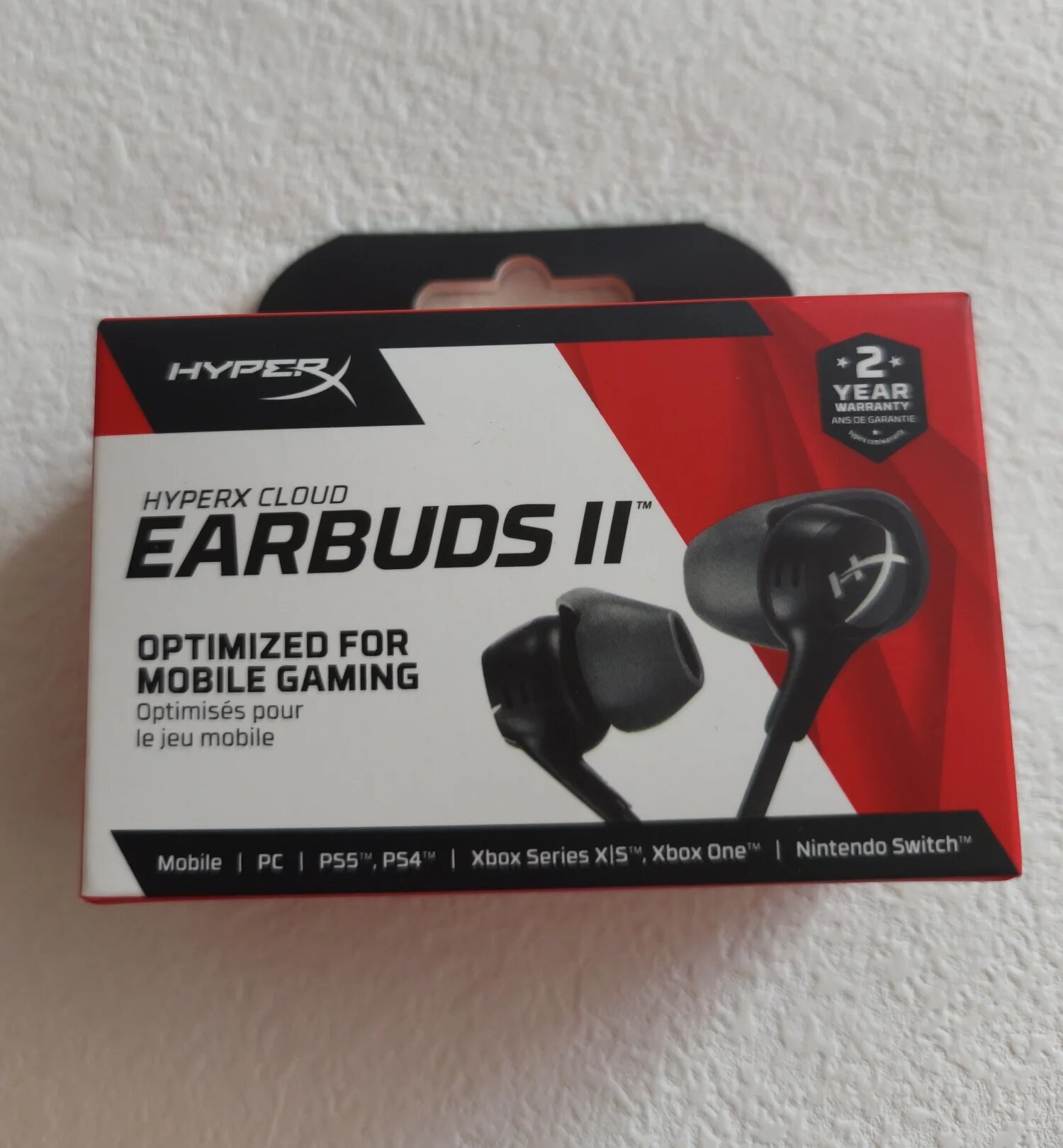 Игровые наушники HyperX с микрофоном Cloud Earbuds II 2 для ПК, PS4, PS5, Switch, Xbox One, Xbox Series X & S, Nintendo Switch Mobile