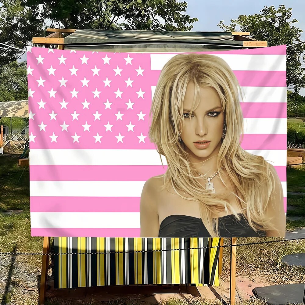 Флаг с изображением Бритни Спирс QZ60x90CM, 3