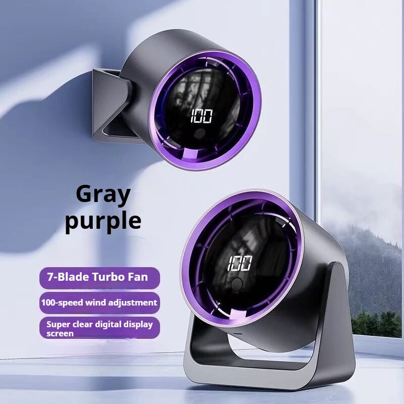 Настольный вентилятор Gray purple F12