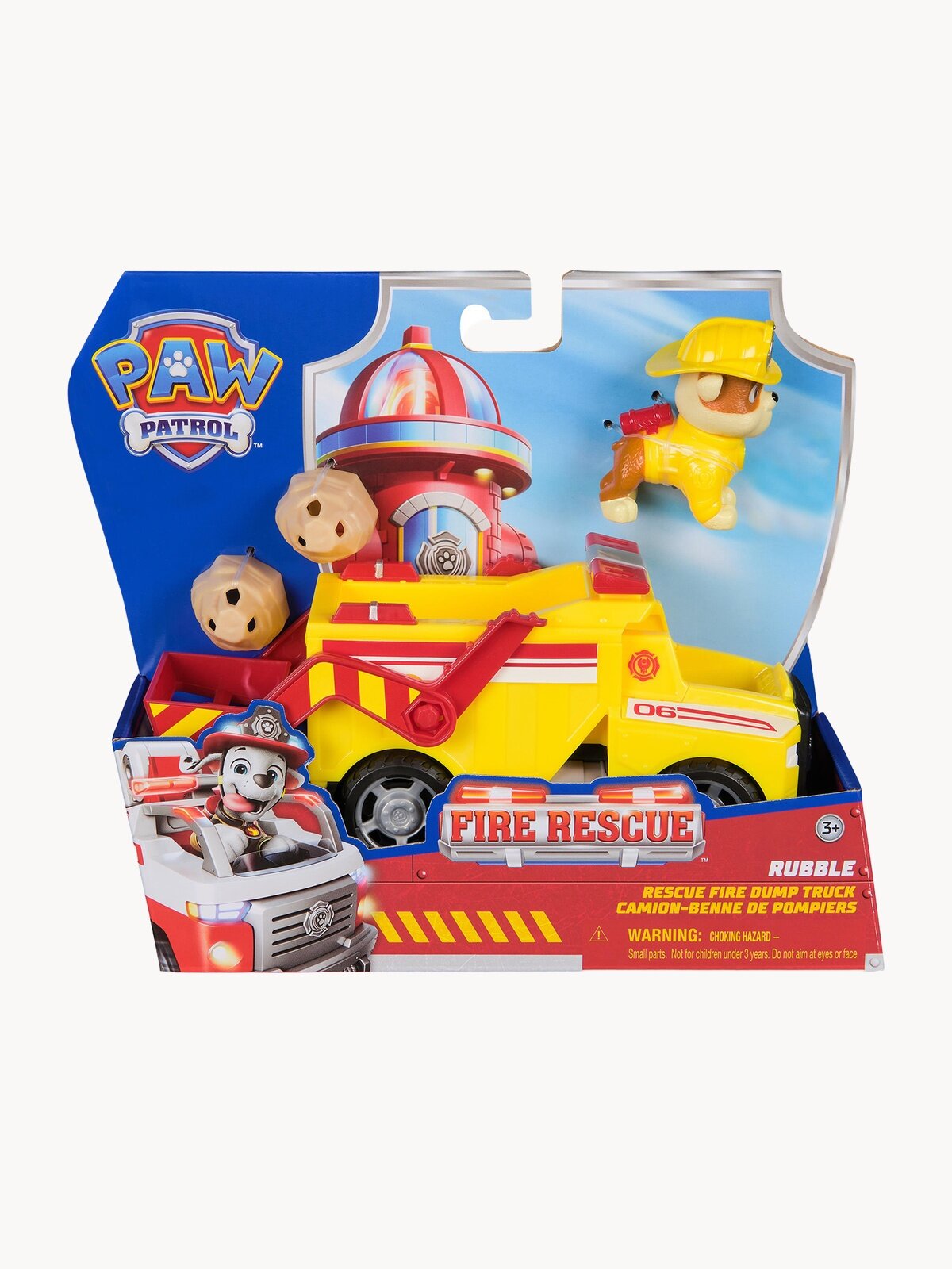 Щенячий патруль. Пожарные спасатели машинка с фигуркой Крепыш 18 см