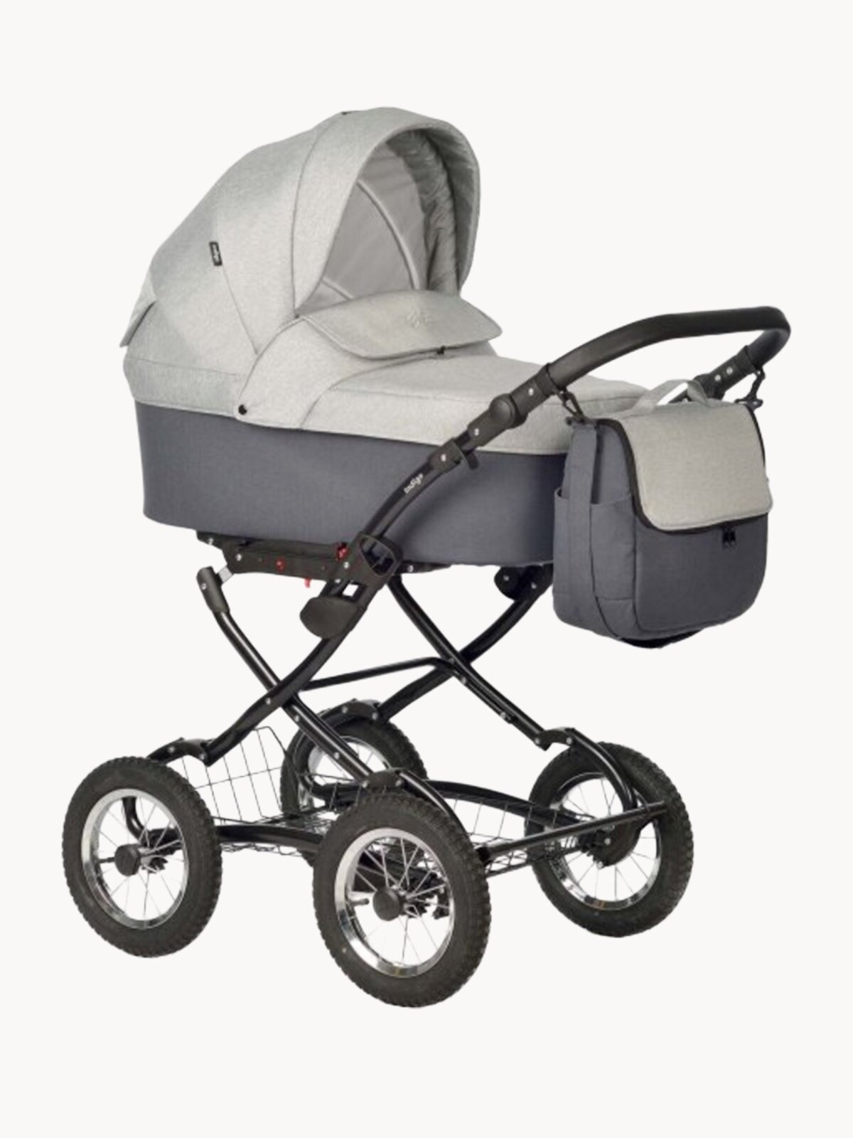 Коляска-люлька Indigo BLUES Classic Bl 03 серый