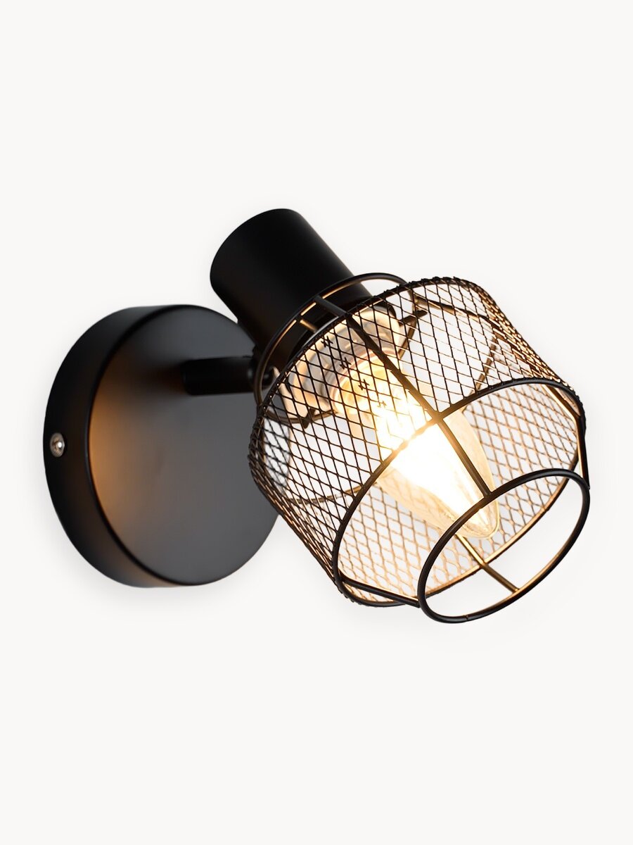 Спот Moderli V10940-W Andy, E14, IP20, металл, регулируемый, чёрный