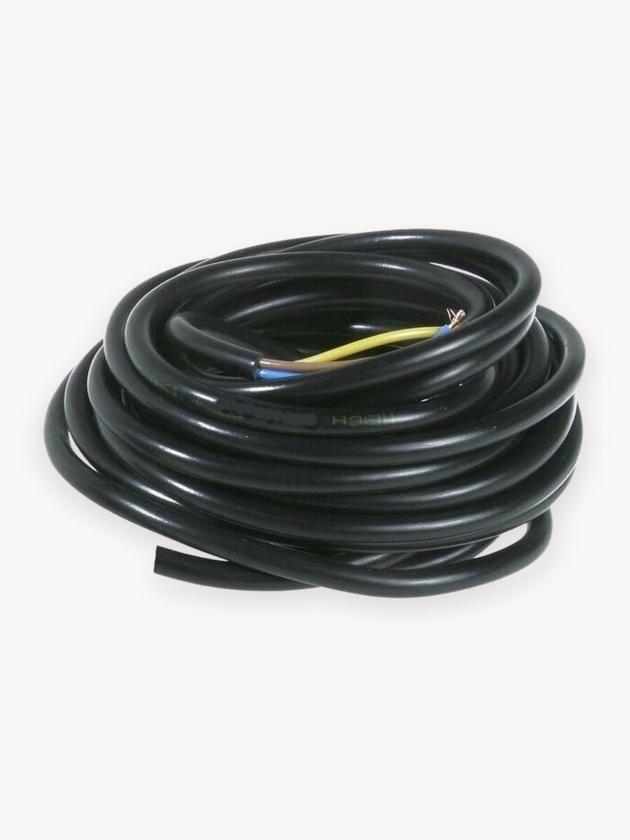 Провод черный ПВС 3х1.5мм2 (10 метров).