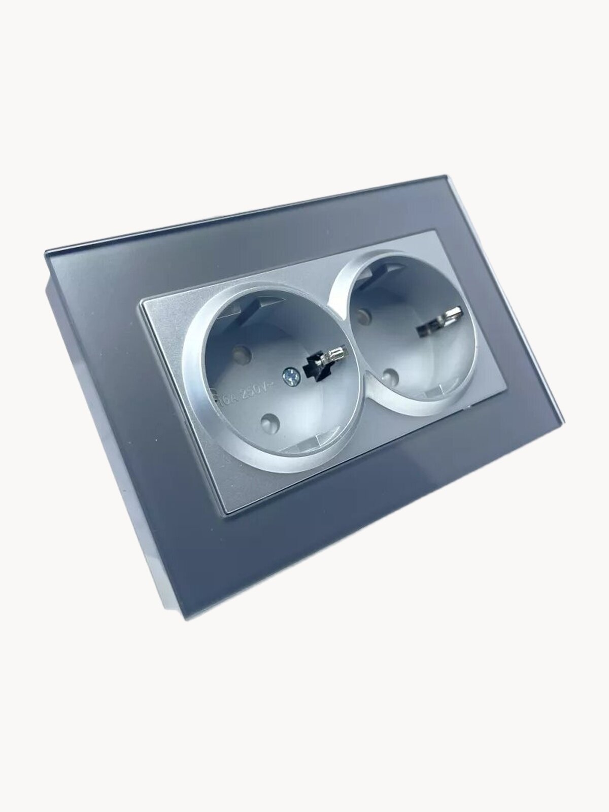 Двойная розетка в один подрозетник стеклянная — отзывы покупателей