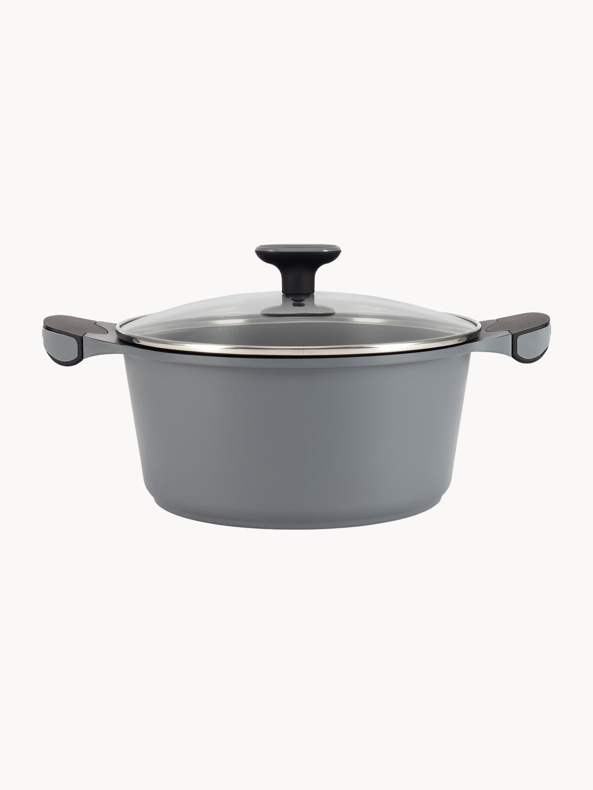 Кастрюля с крышкой 4,5л POLARIS Stein-24C, лит. алюм, с антипригарным покрытием