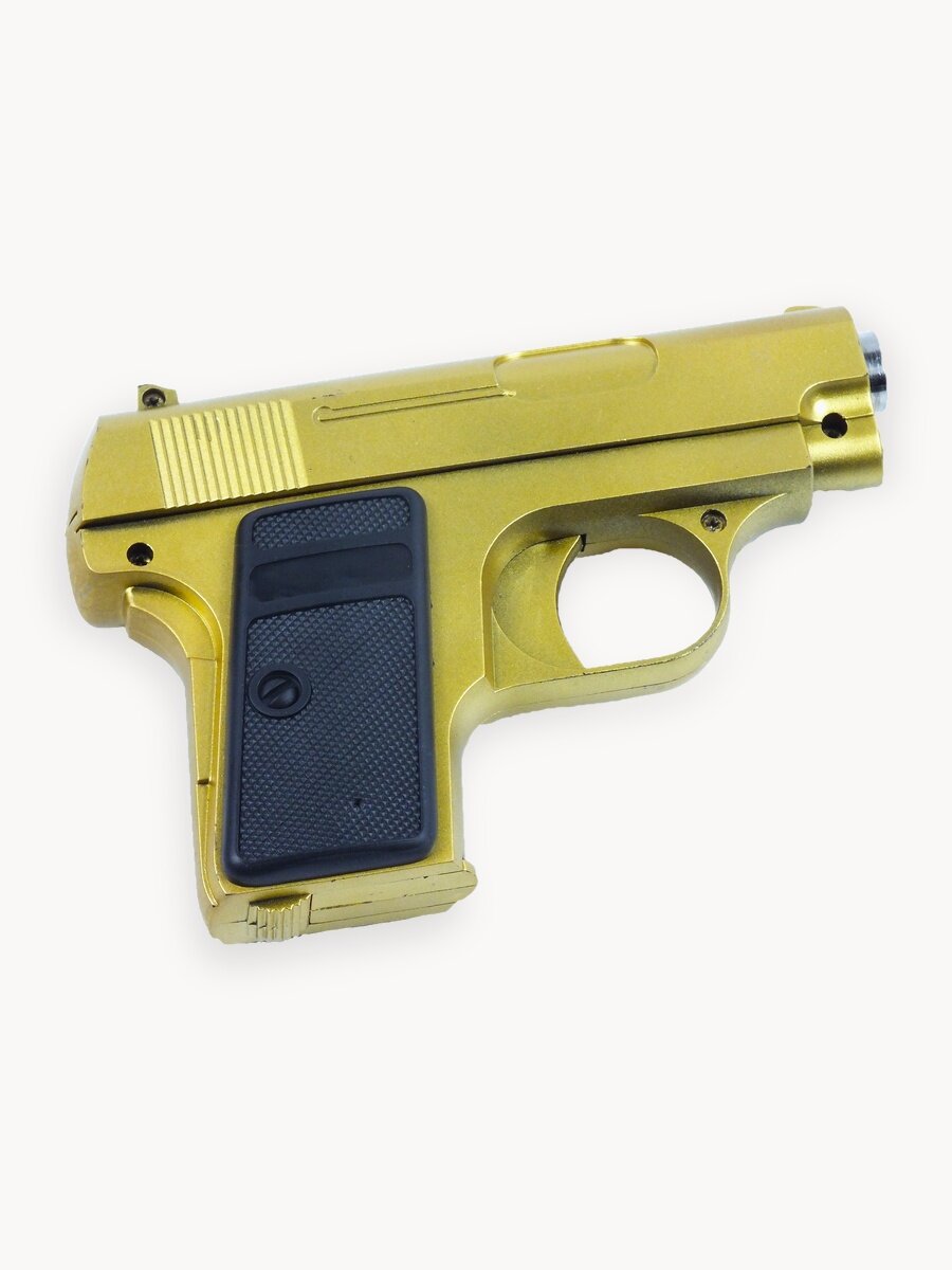 Пистолет игрушечный с пластиковыми пульками в комплекте COLT, золотой