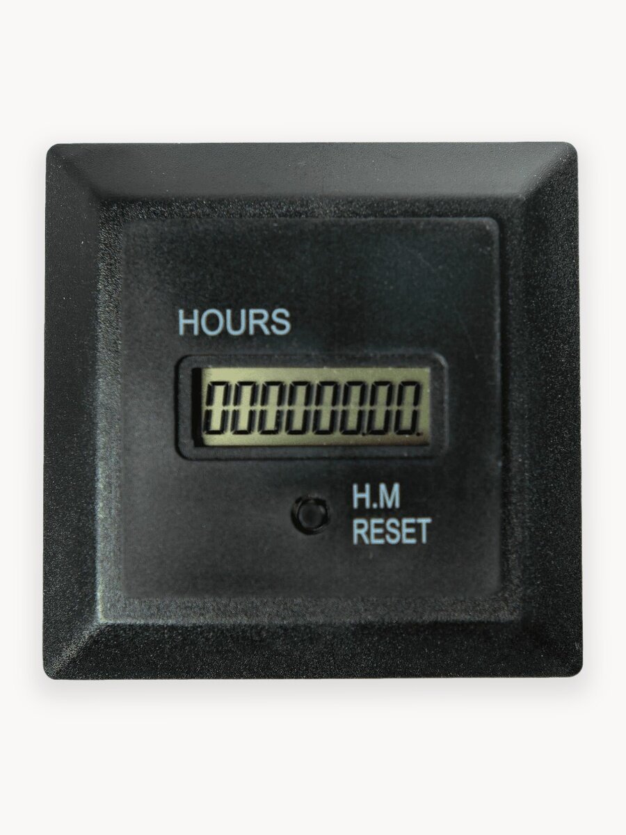 Счетчик наработки часов, электромеханический, 220 В, Цвет - черный, 1 шт.