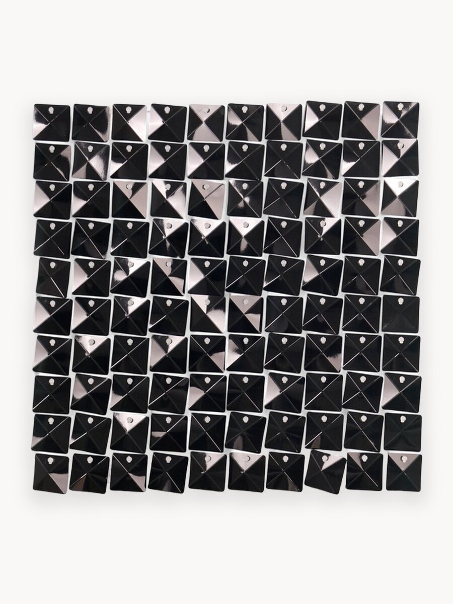 Панель с пайетками Сима-ленд, для фотозоны, пластик, 30x30 см, черная