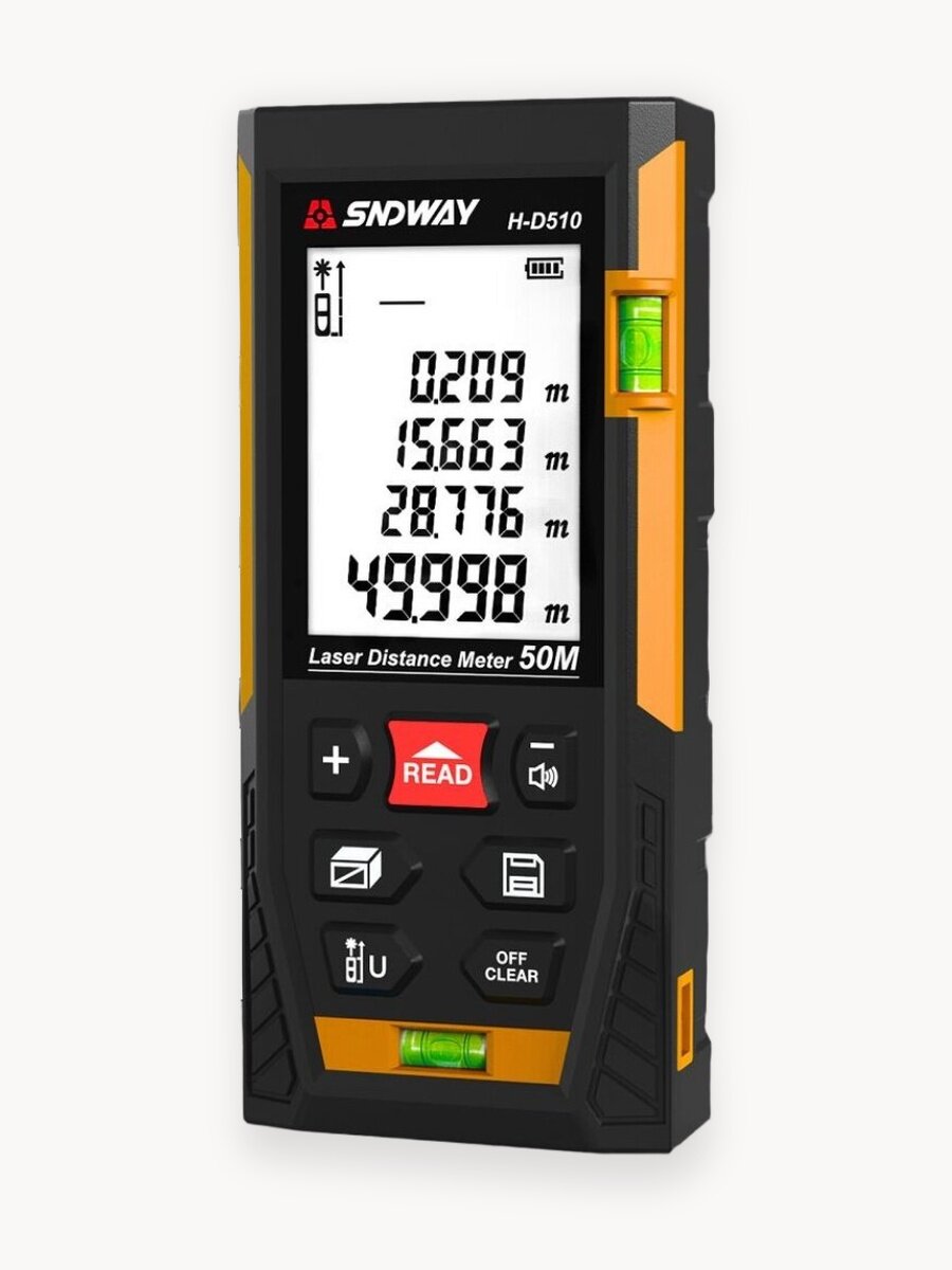 Лазерная рулетка дальномер строительный SNDWAY H-D510 50 метров