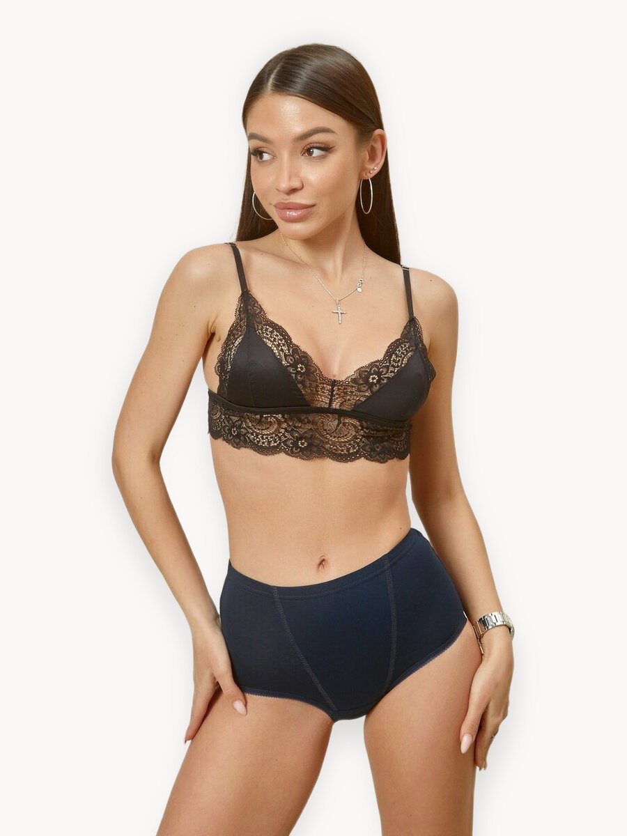 Трусы SeNso Трусы женские больших размеров Senso / Высокая талия легкая утяжка / Трусы слипы хлопковые