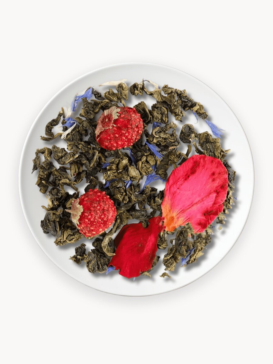 Китайский чай Улун Императрица с клубникой и розой от Полезный чай / HEALTHY TEA, 50 г