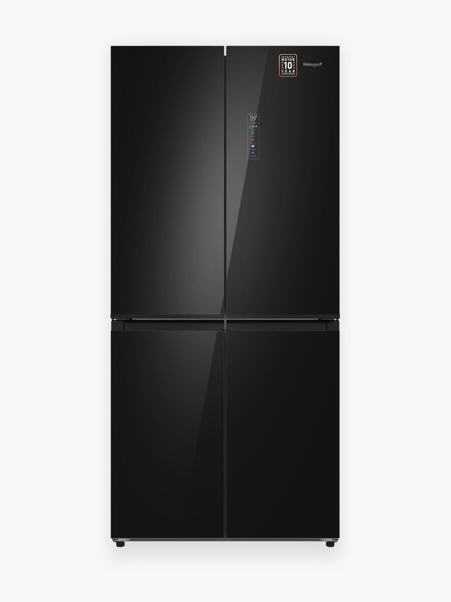 Отдельностоящий холодильник с инвертором Weissgauff WCD 450 BG NoFrost Inverter, Четырехдверный, Трёхкамерный