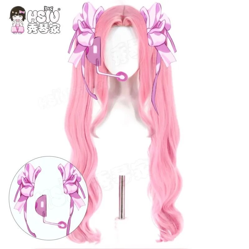 Парик для косплея Sua Alien Stage Зомби розовый Розовый, wig headwear prop