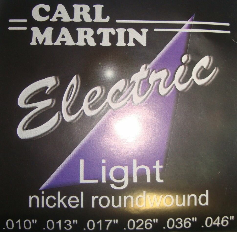 Струны CARL MARTIN Electric (Hot Rock) L Nickel для электрогитары, никель 0.10-0.46 112505