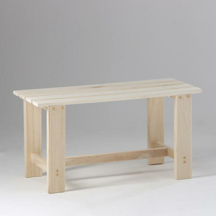 Лавка "Эконом", 80 35 41см, из липы