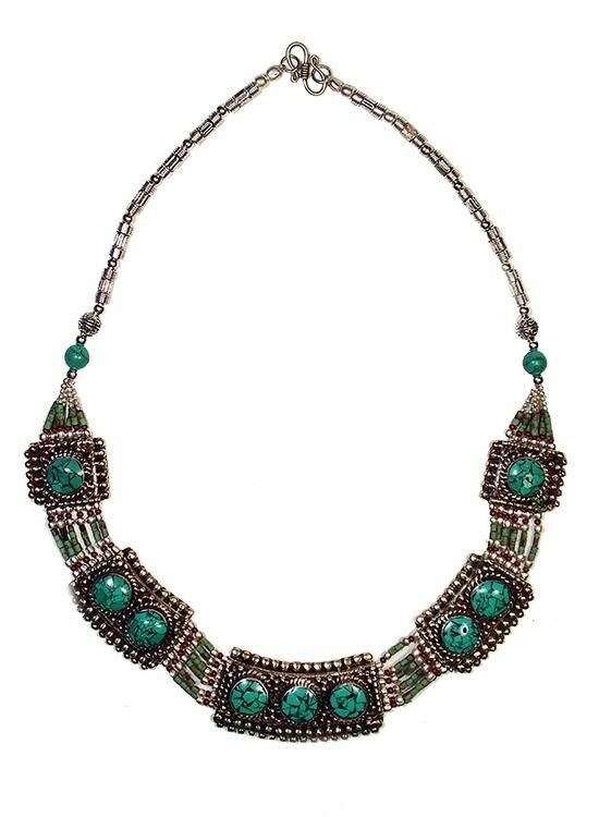 Колье, искусственный камень