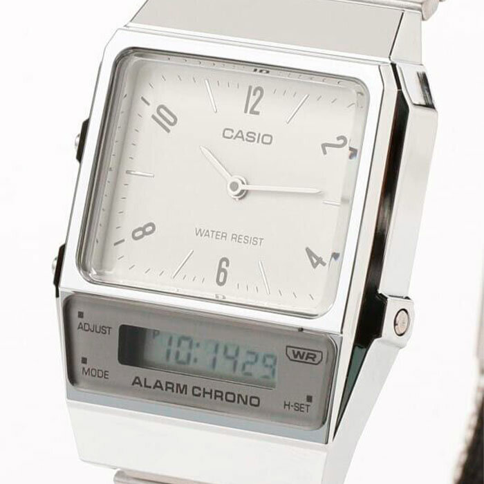 Наручные часы CASIO Collection, серебряный, белый — фото 1