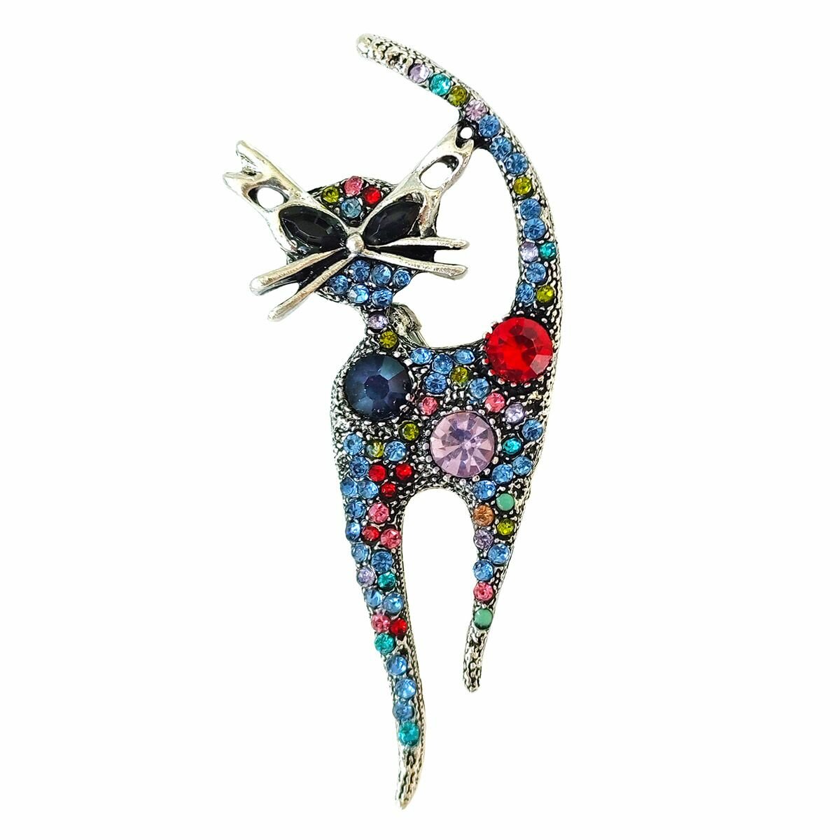 Брошь, хрусталь, стразы