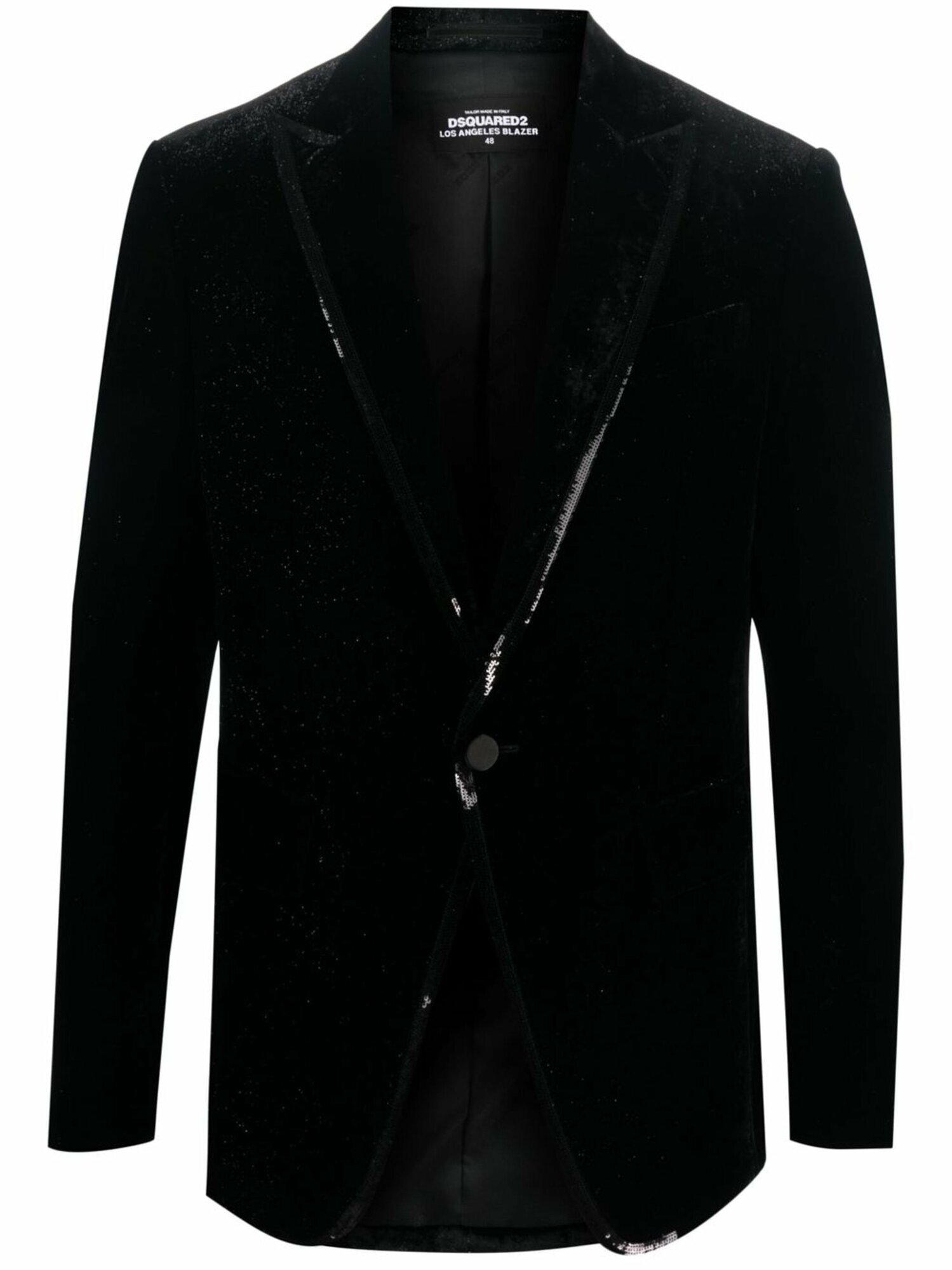 Пиджак Sequined-trim velvet blazer