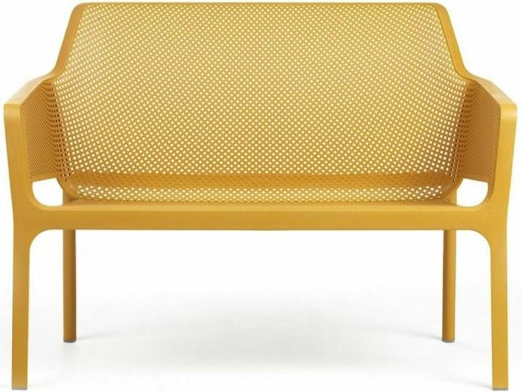 Диван пластиковый Net Bench желтый