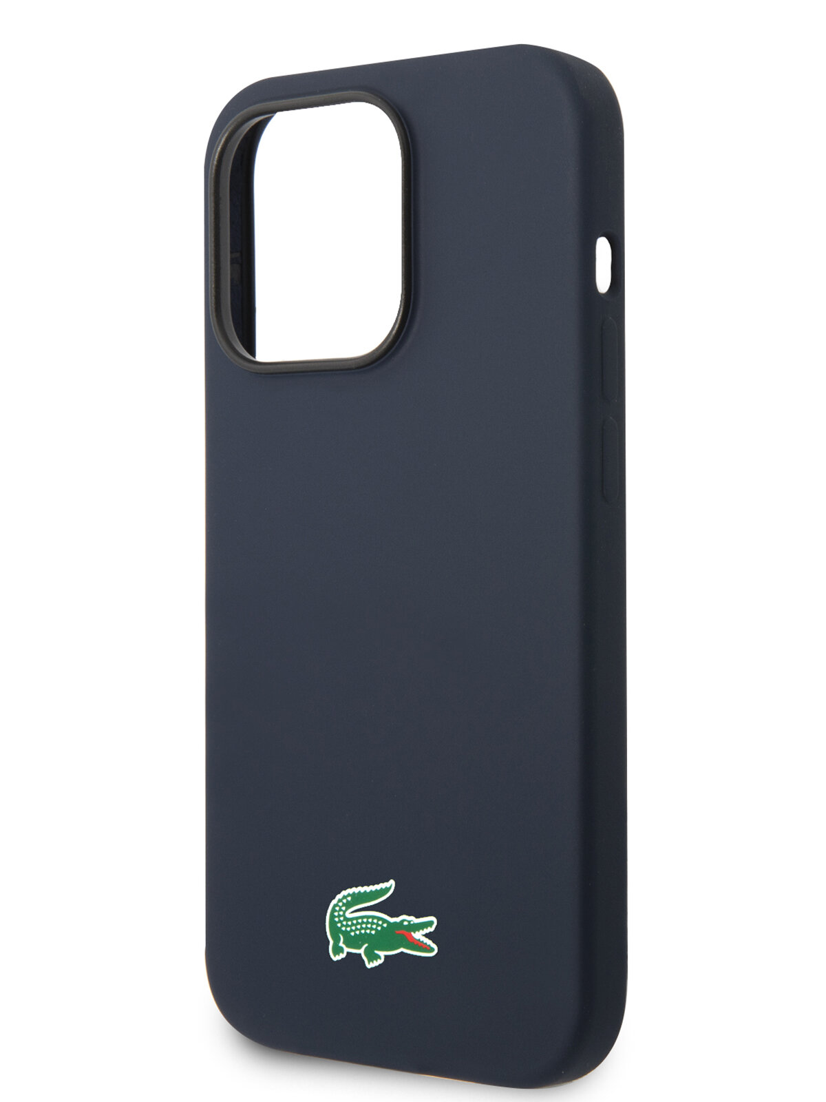 Lacoste для iPhone 14 Pro чехол Liquid silicone Croc Logo Hard Navy