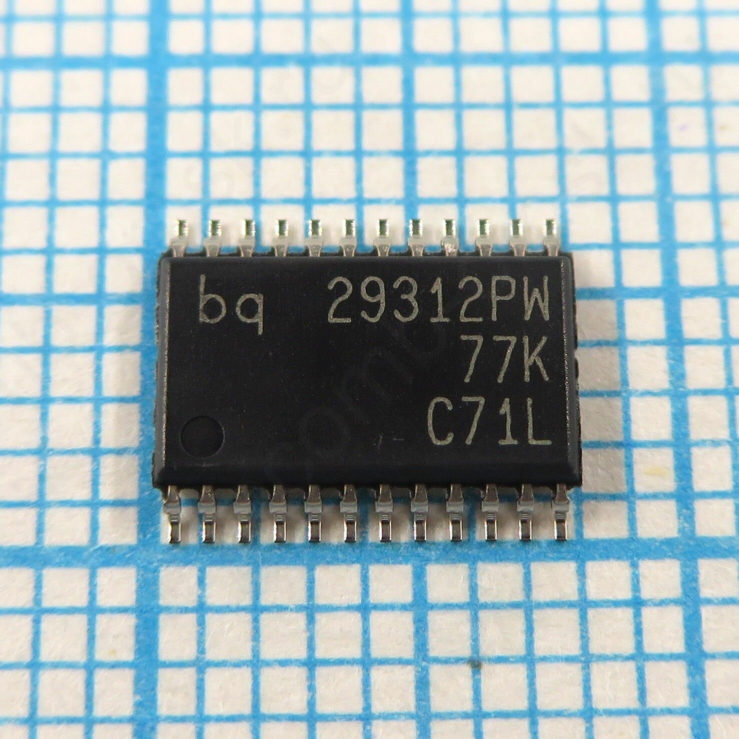 BQ29312PWR TSSOP24 - Защита двухэлементных, трёх элементных и четырёхэлементных литий-йонных или литий-полимерных аккумуляторов