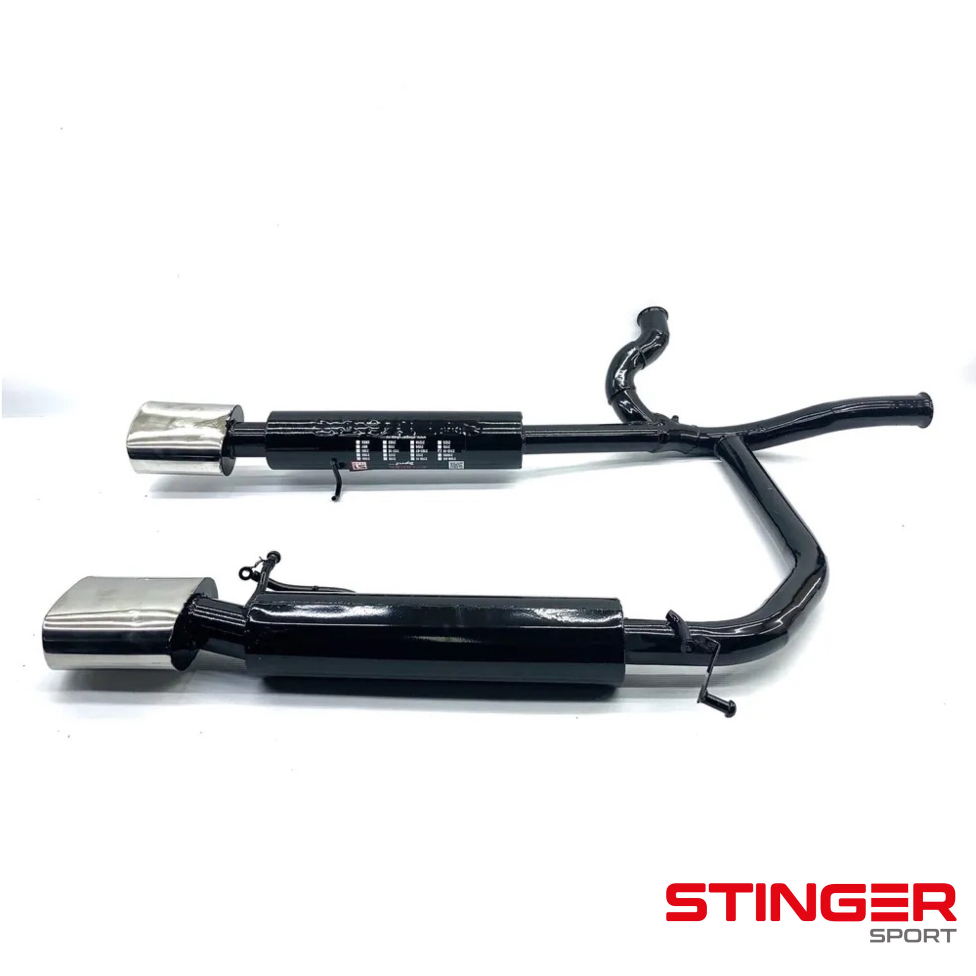 Глушитель раздвоенный "ST-Sport" для а/м ВАЗ 2113-14 с насадками