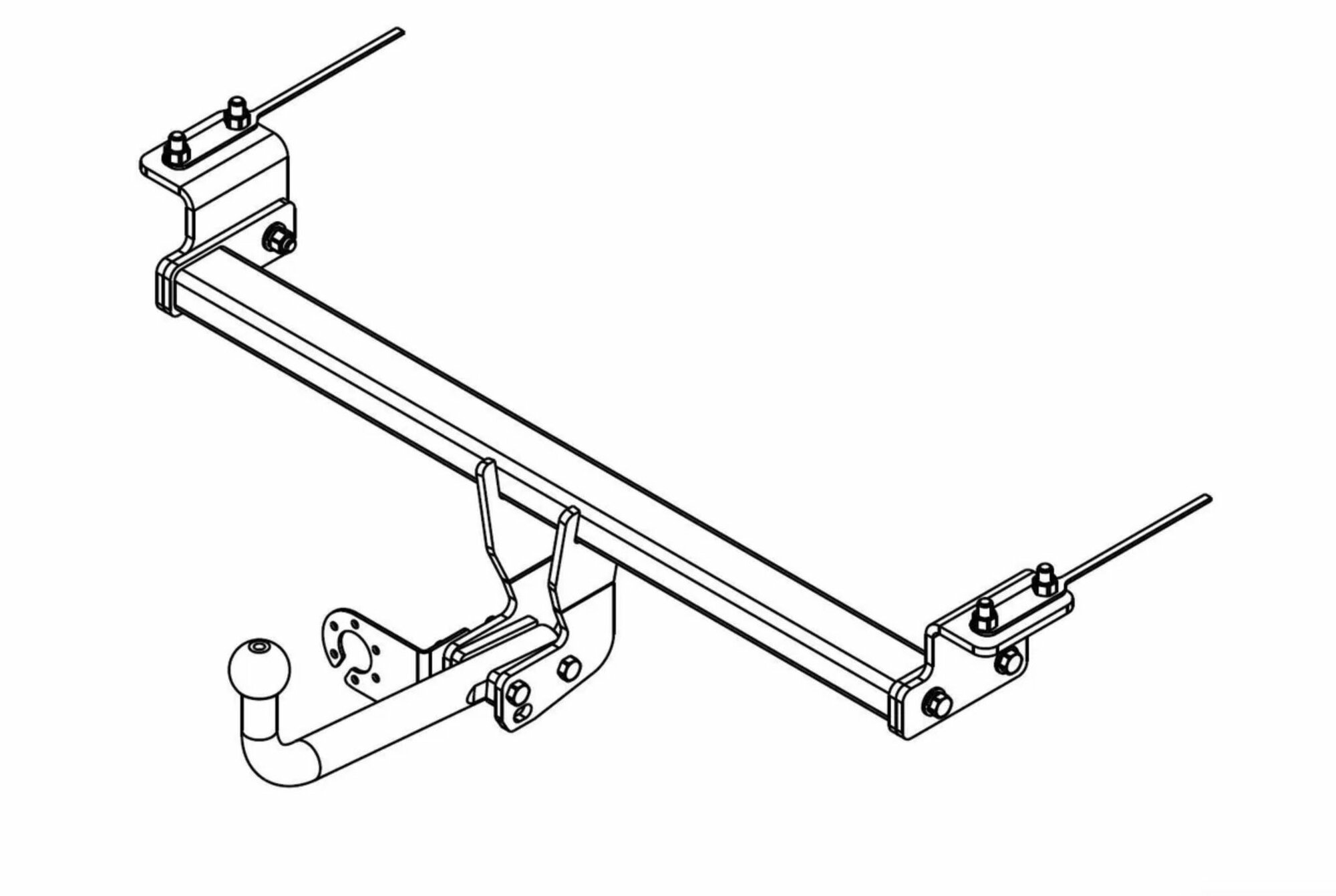 Фаркоп для Geely Coolray (2019-) (без электрики) (паспорт и сертификат) AvtoS. GL02
