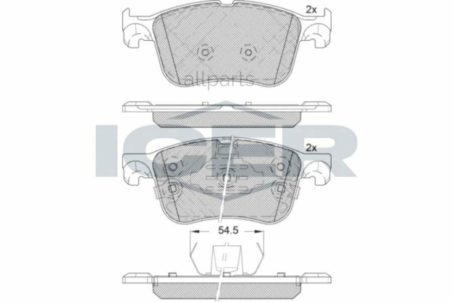 ICER 182321 Колодки тормозные