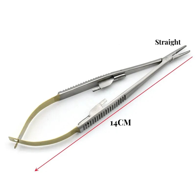 Иглодержатели Кастровьехо LISM 14 см / 16 см из нержавеющей стали 14cm Straight