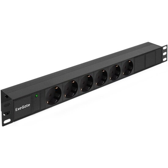 Блок розеток Exegate ServerPro PDU-19H601 Al-6S-C14 (EX280825RUS)