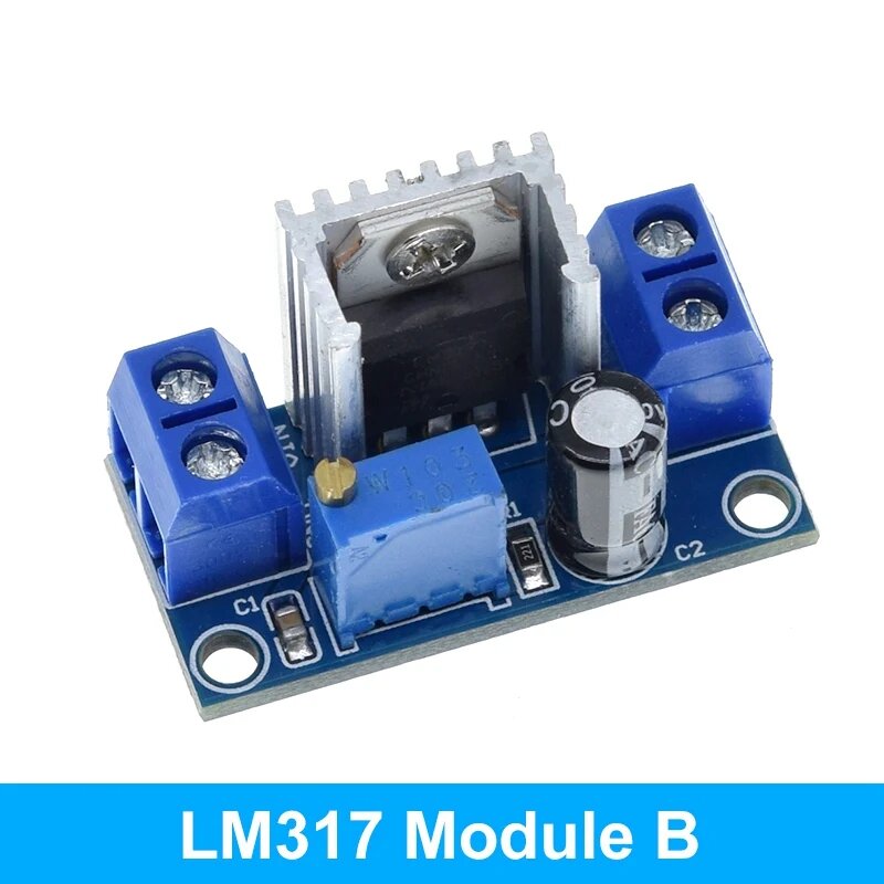 LM317T Регулируемый понижающий модуль 1PCS, LM317 Module B