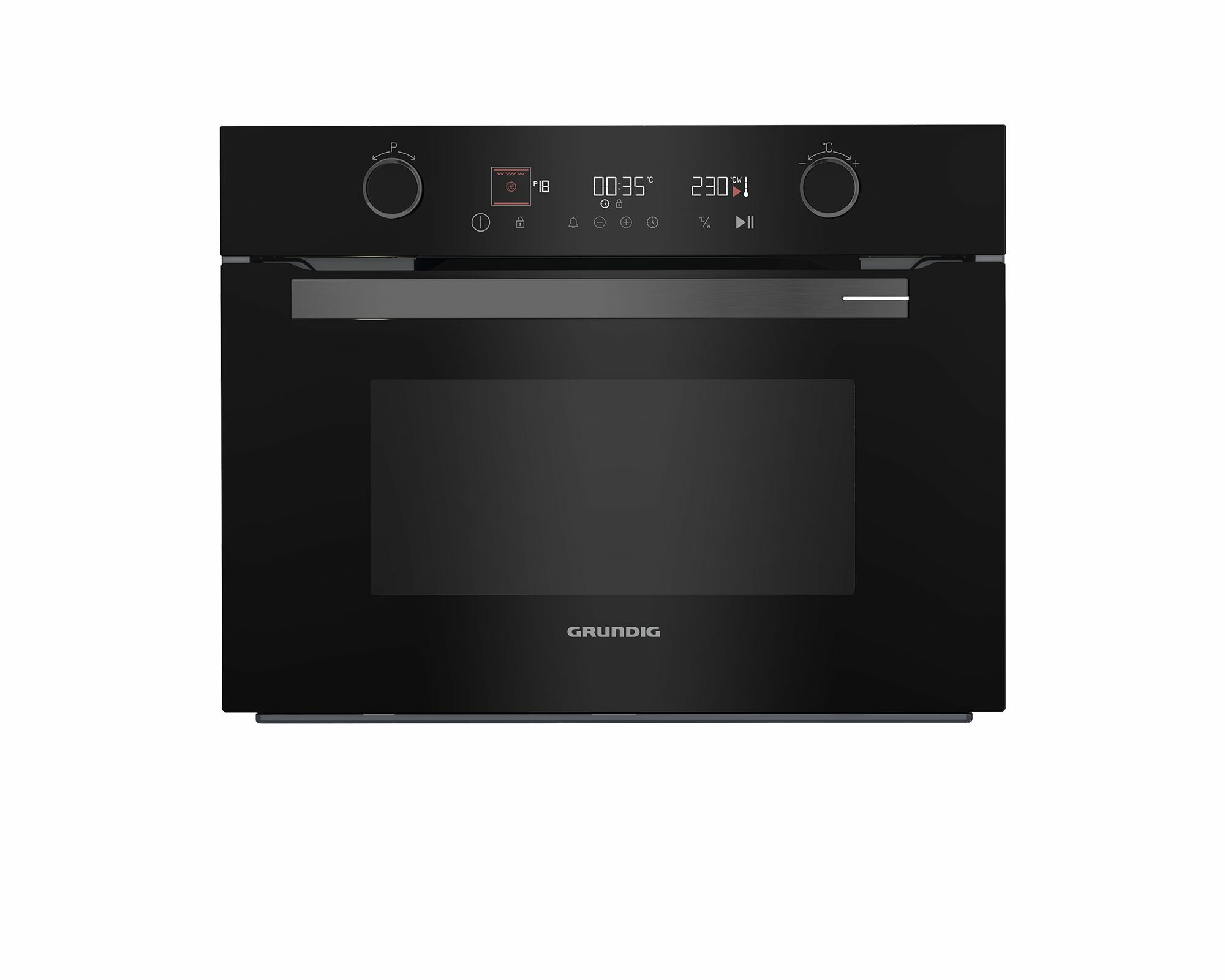 Электрический духовой шкаф Grundig GEKW12400B, 48 л, 16 режимов, черный