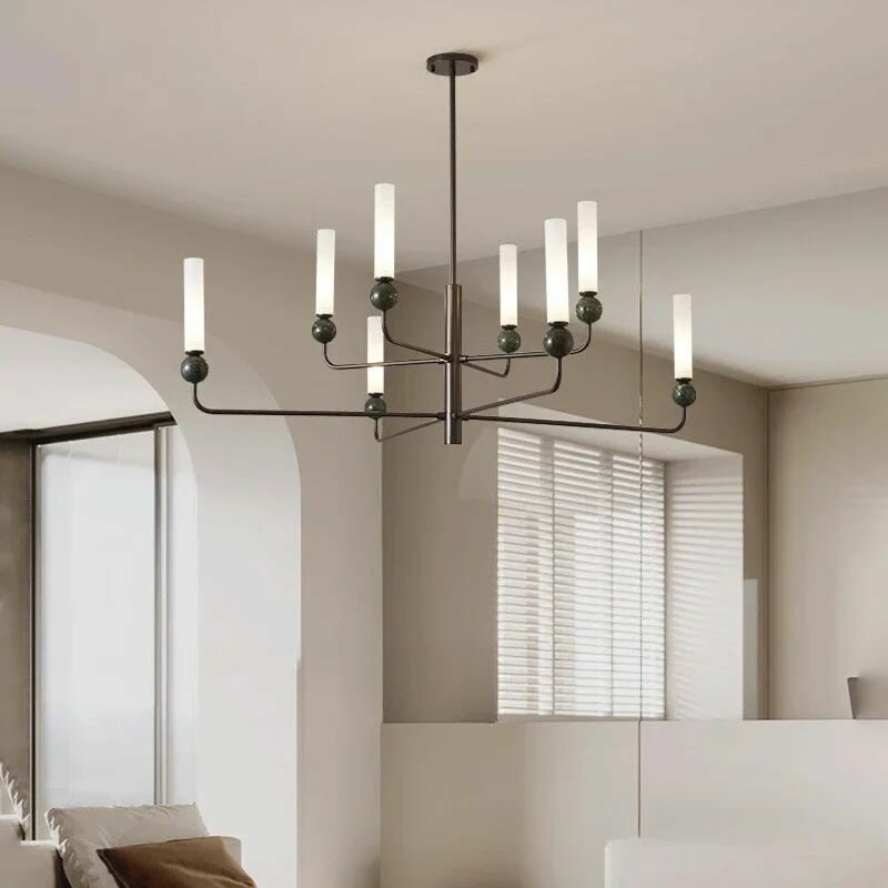 Потолочная Люстра В Виде Подсвечника Креативного Дизайна, В Стиле Ретро И Роскоши. Светодиодные Светильники Для Домашнего Декора, Подходящие Для Спальни, Столовой И Гостиной.