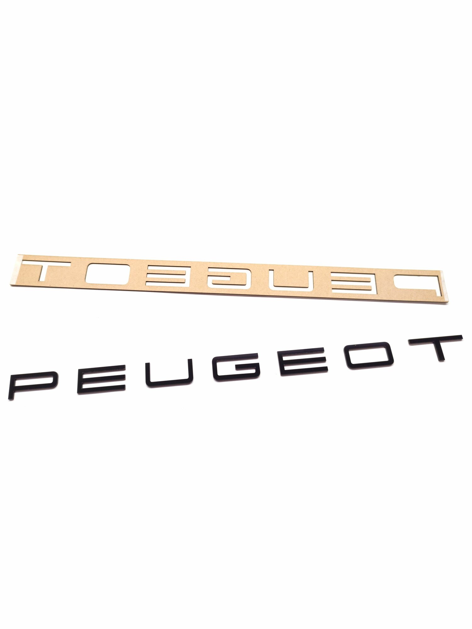 Орнамент-шильдик (эмблема, наклейка на авто и др.) в стиле Porsche/Порше для Peugeot/Пежо черный