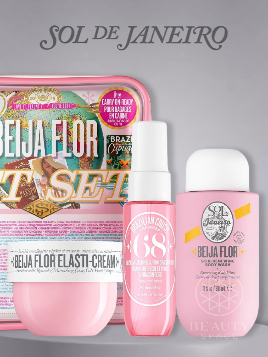 Sol de Janeiro Набор для ухода за телом BEIJA FLOR JET SET