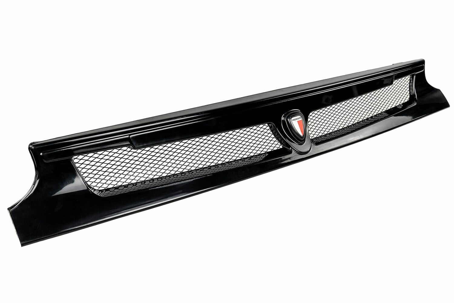 Решетка радиатора Premium со значком и сеткой черная для ВАЗ 2113-2115