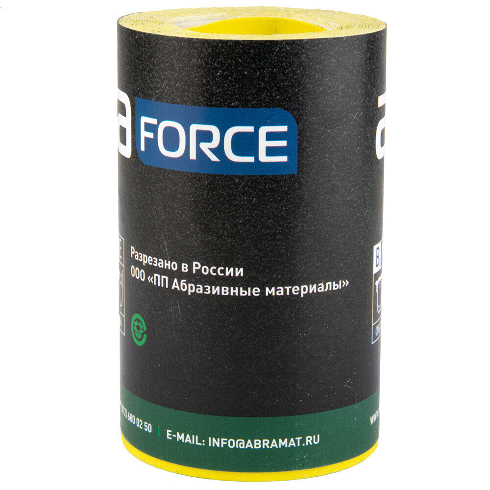 Наждачная бумага Abraforce 115 мм 5 м P100 желтая