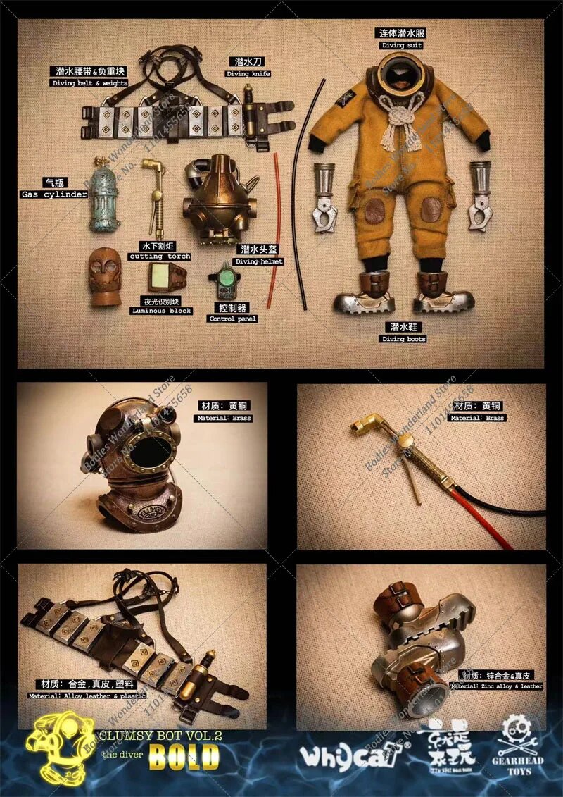 GearheadToys GHT003 Коллекционная фигурка подводного сварщика 1/6