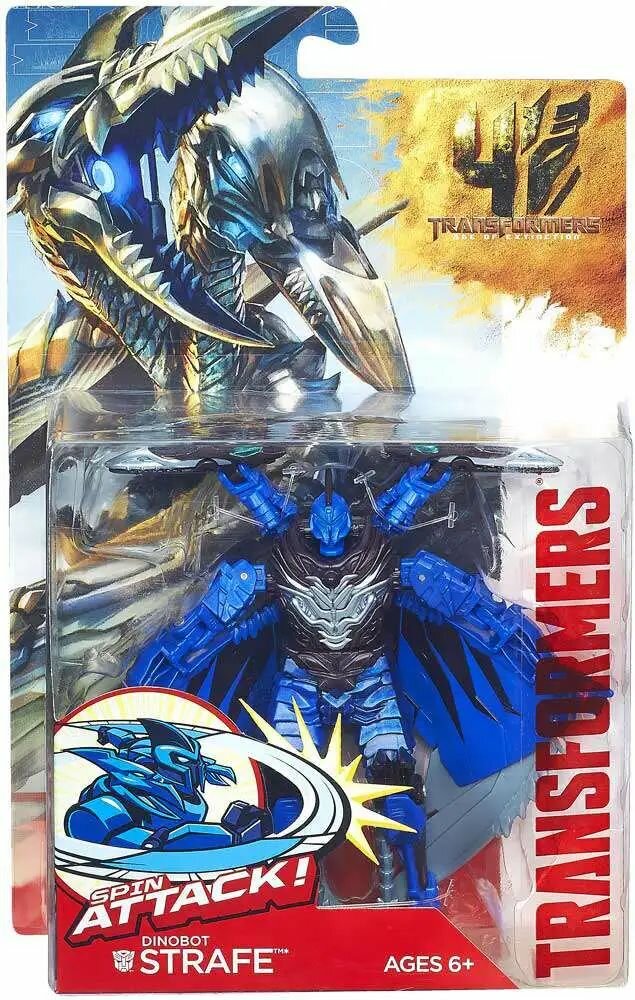 Трансформеры Игрушка хасбро Transformers Age of Extinction Power Battler Dinobot Strafe Action Figure