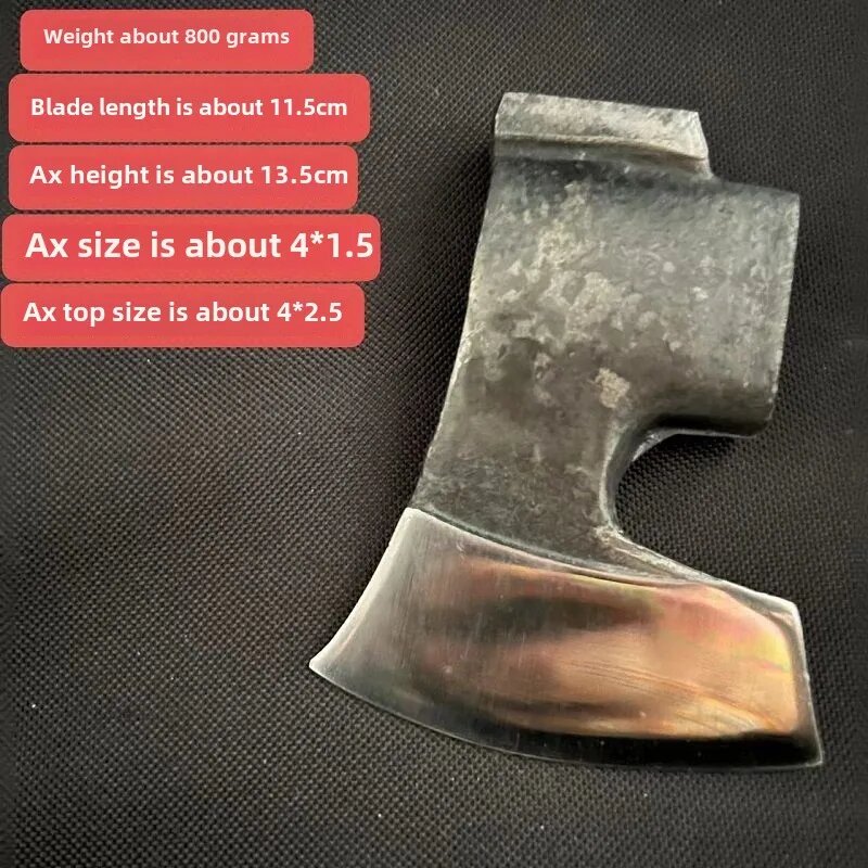 Кованый топор LISM для кемпинга Big axe head
