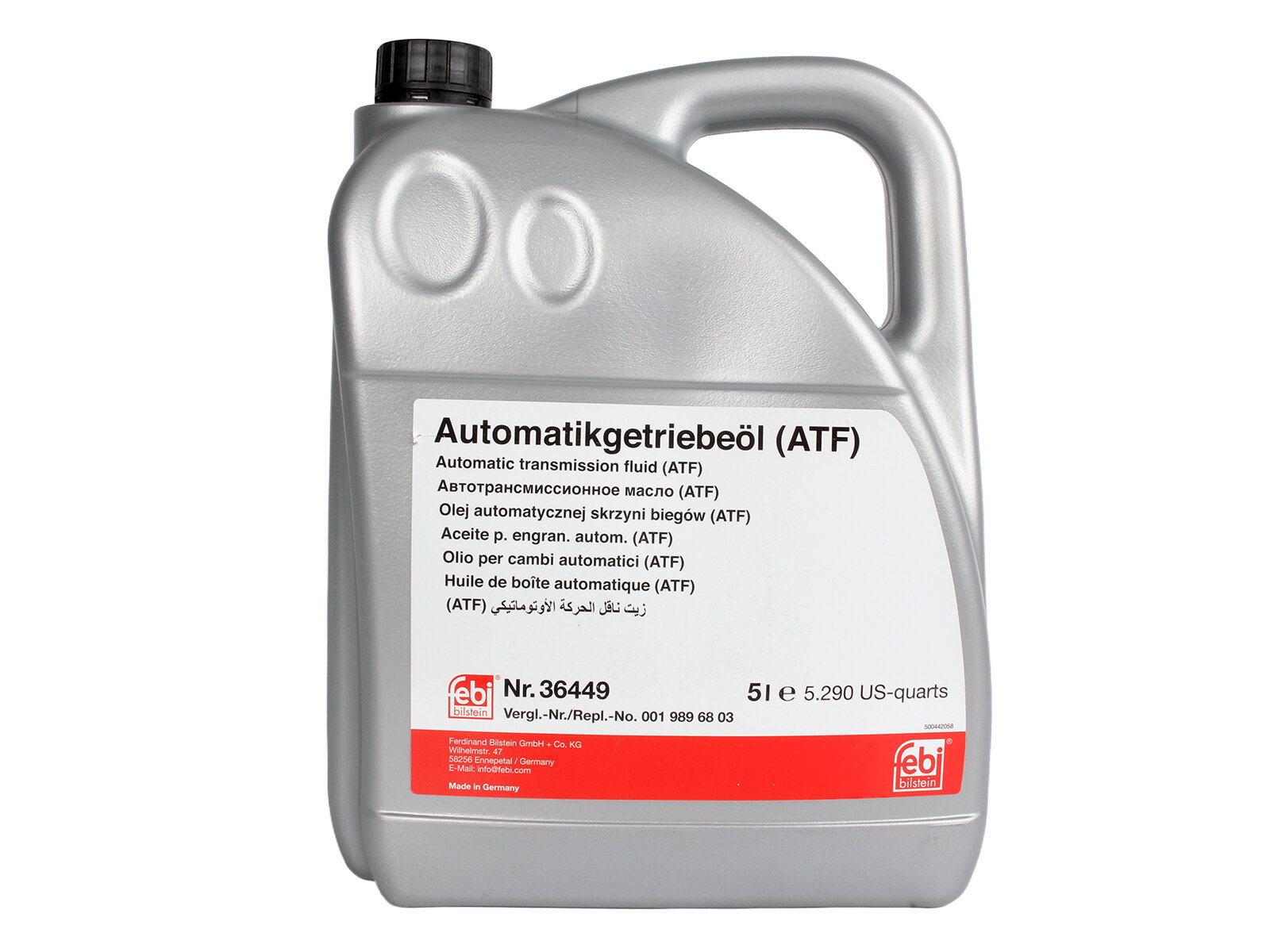 Трансмиссионное масло АКПП MB 236.14 5л FEBI 36449
