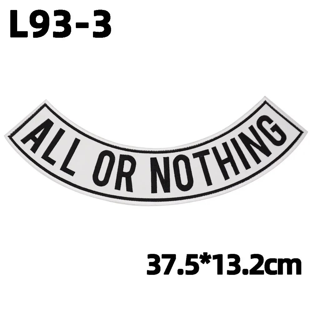 Нашивка Sons of Anarchy Черный, L93-3 iron on
