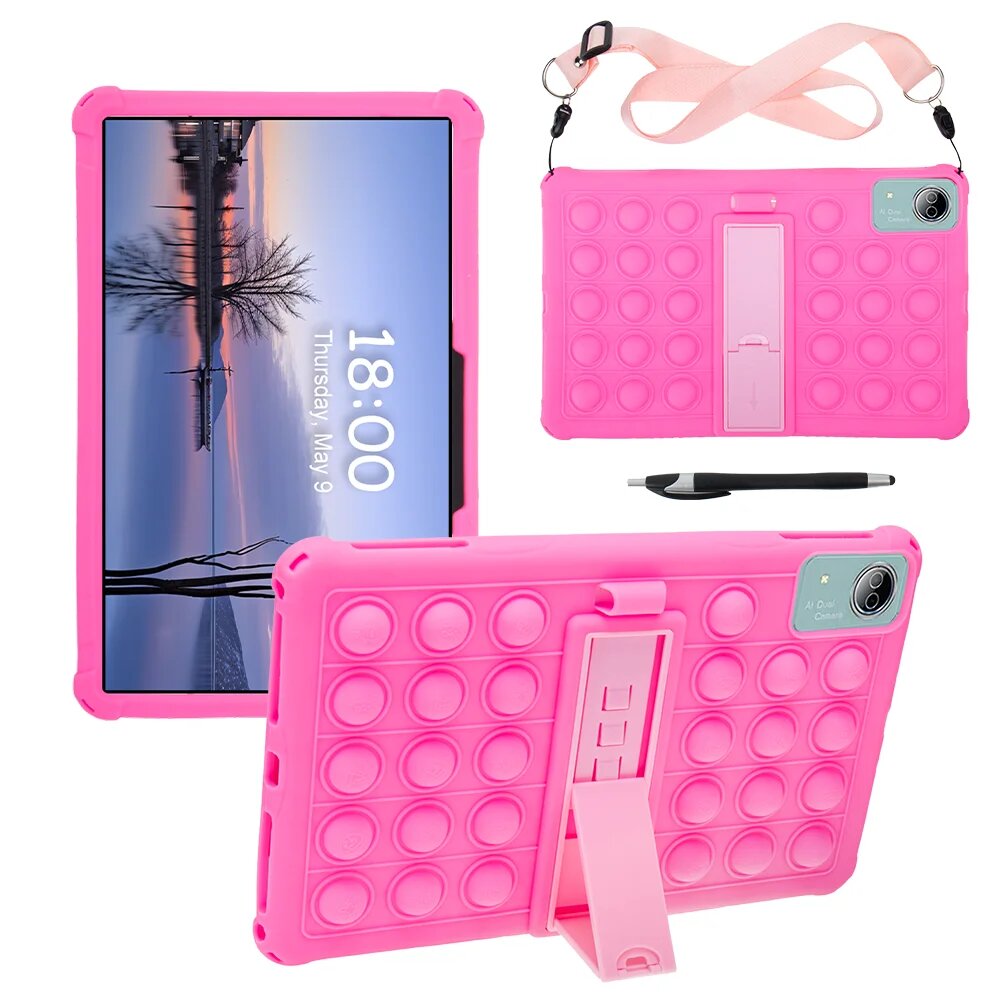 Чехол для Teclast T60 Plus T60AI T60AI 12 Inch, Pink and Strap