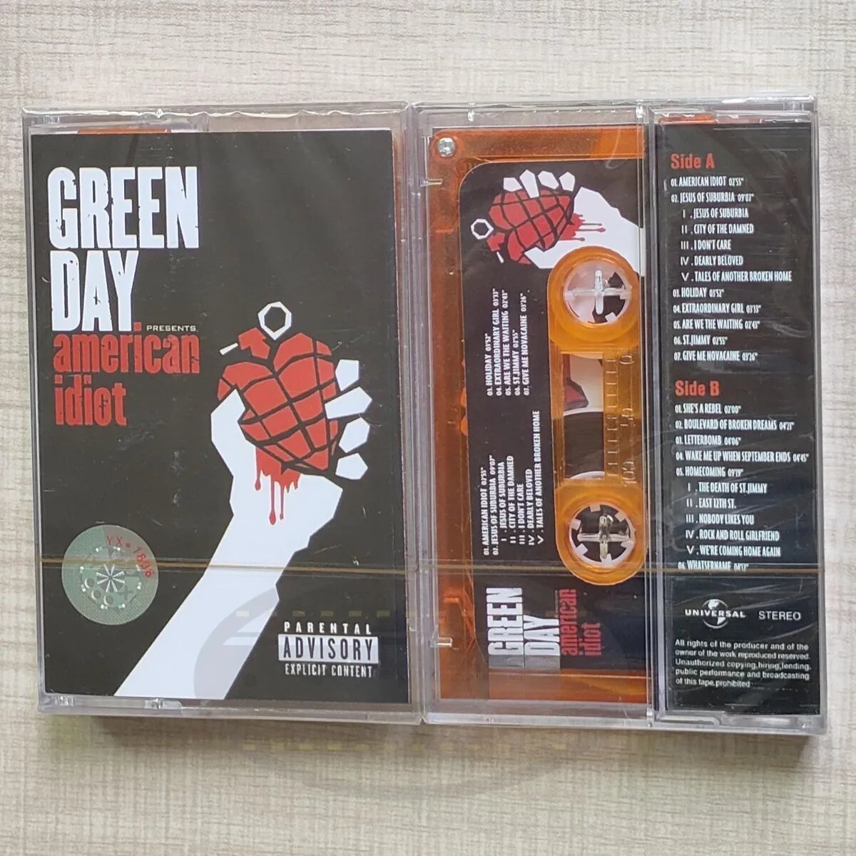 Green Day #American Idiot Кассета с Магнитной Лентой аудиокассета