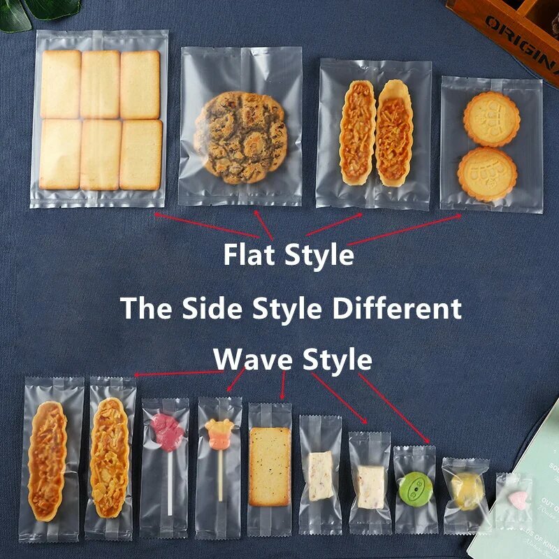 ЛBSISI Life пакеты для кондитерских изделий 1000 шт, Hot Seal Bags, 3.5x5cm Wave